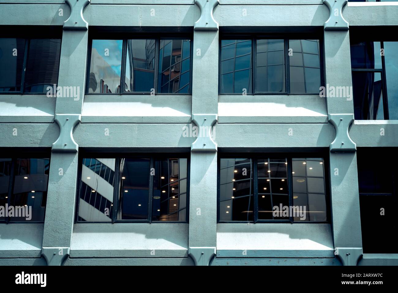 Commercial building close up; Wellington Office Building Stock Photo ...
