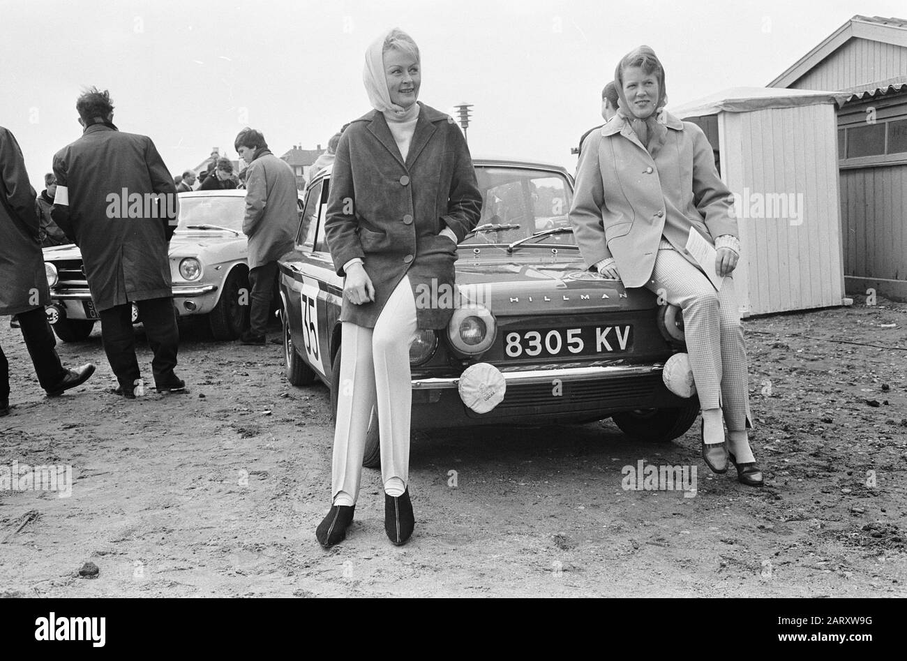 Tulip rally 1965 Tulip rallye 1965, the English women's team Rosemary ...
