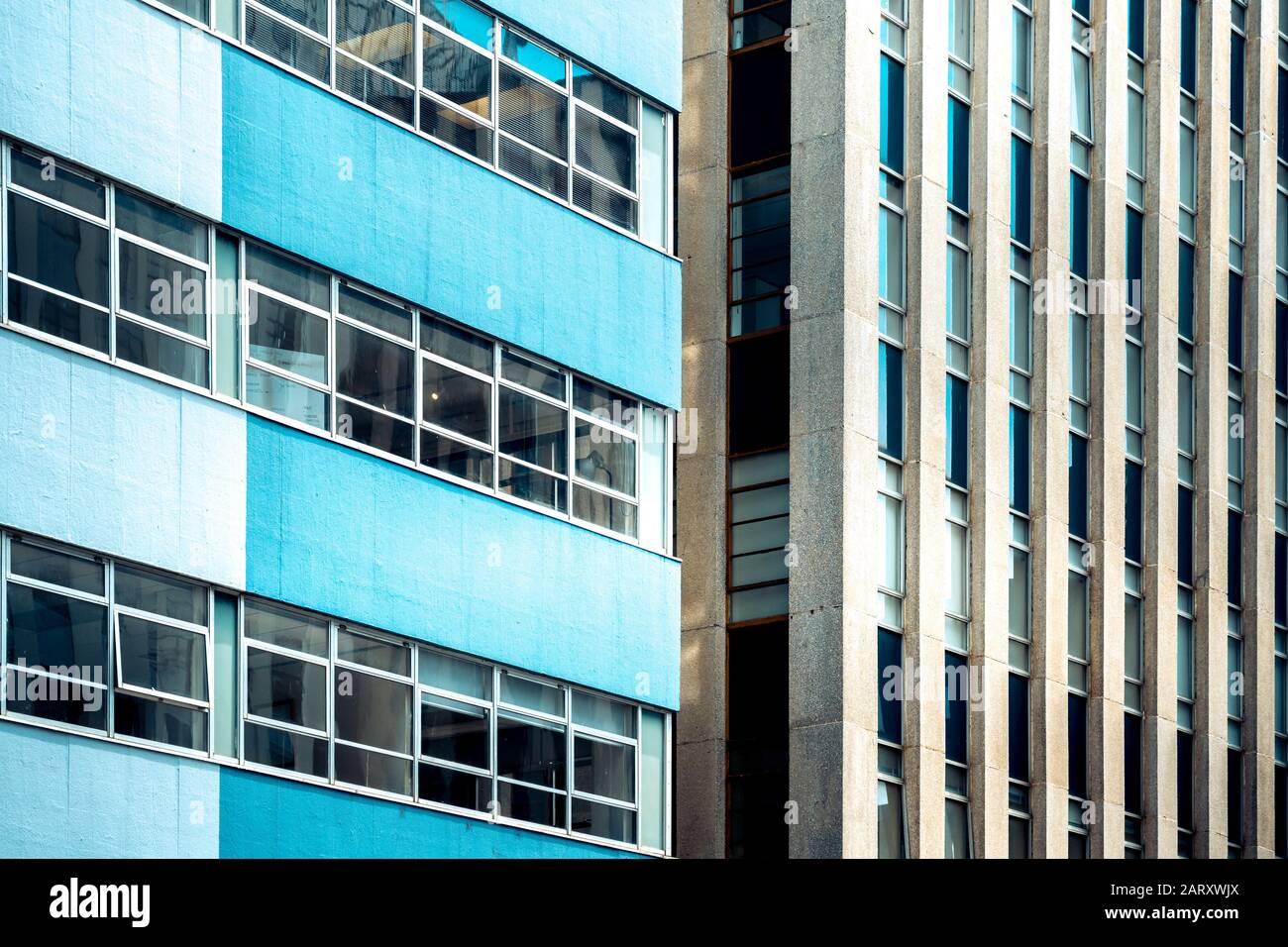 Commercial building close up; Wellington Office Building Stock Photo ...