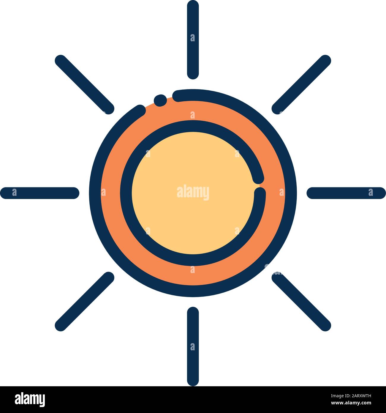 sun solar cosmos astronomy and space on white background vector ...