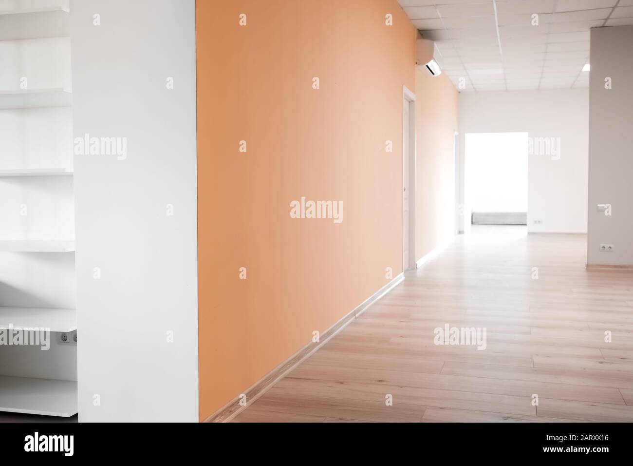 View of empty spacious hall Stock Photo - Alamy