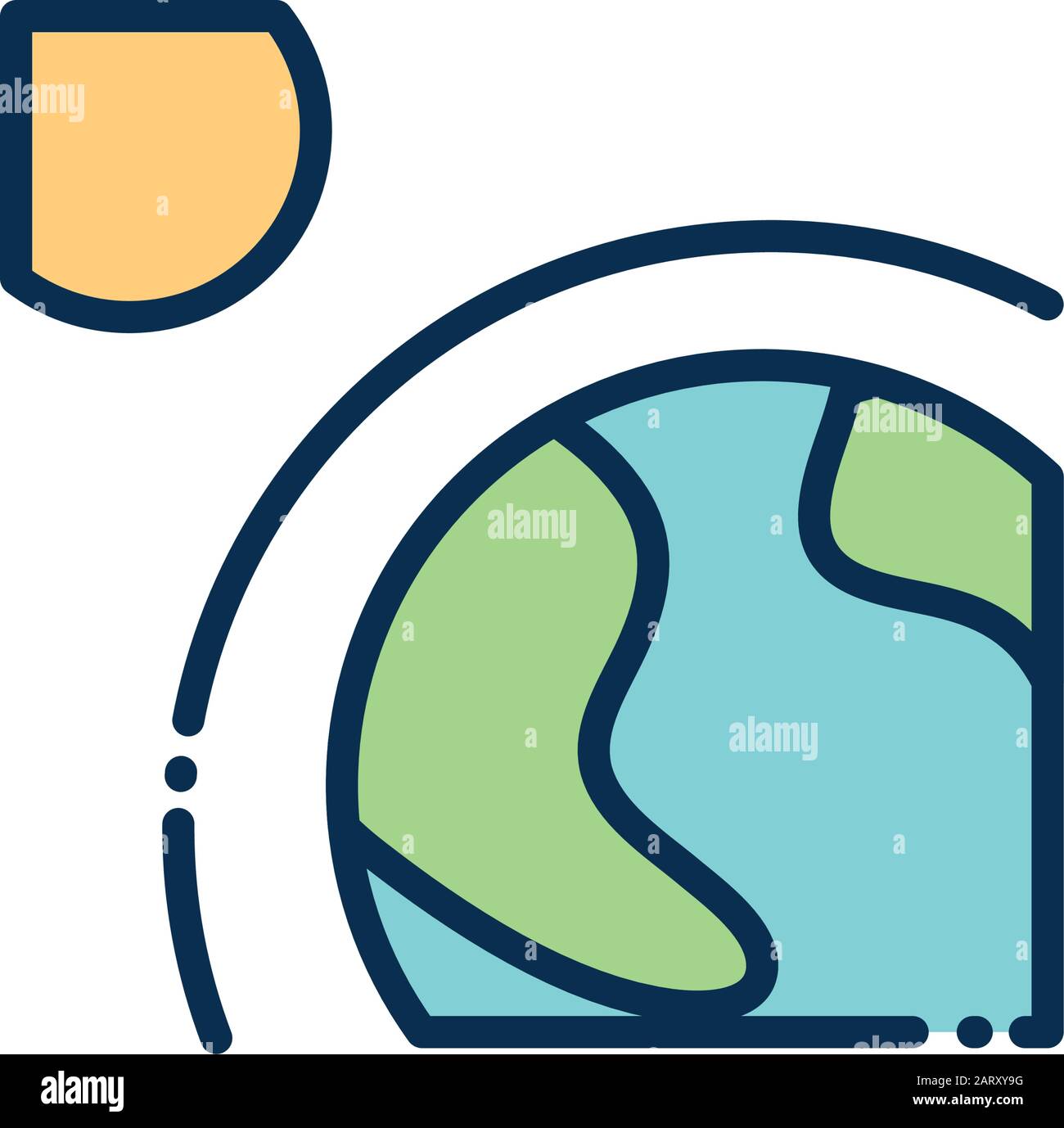 astronomy and space on white background vector illustration Stock ...
