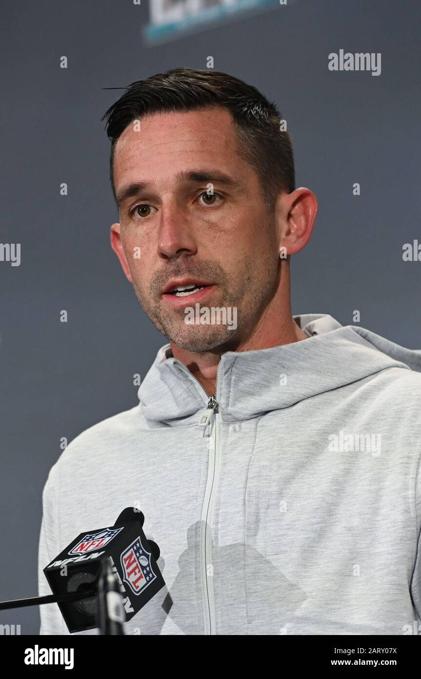 Miami, Florida, USA. 29th Jan 2020. San Francisco 49ers head coach Kyle ...