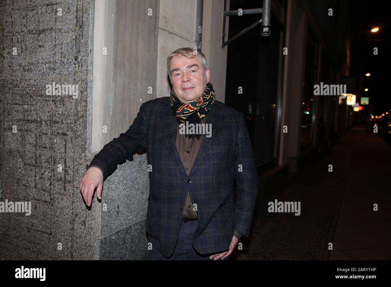 Max Goldt (Foyer des Arts Gründer) bei einer Lesung im Appollo Theater ...