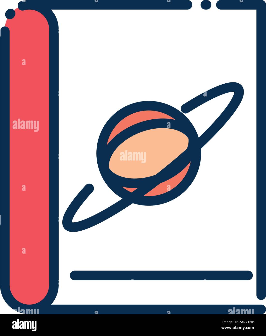 astronomy and space on white background vector illustration Stock ...