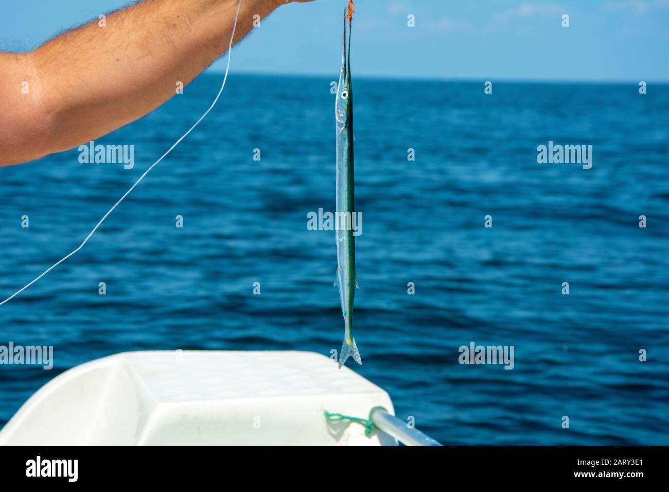 Fish hook finger hi-res stock photography and images - Alamy