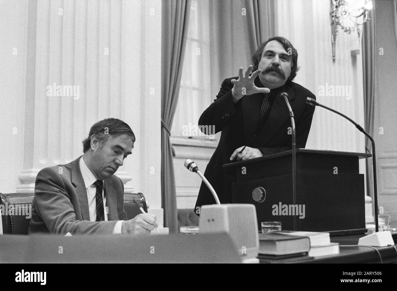 Second Chamber. Budget Defence, budget CRM. Minister Van der Louw and ...