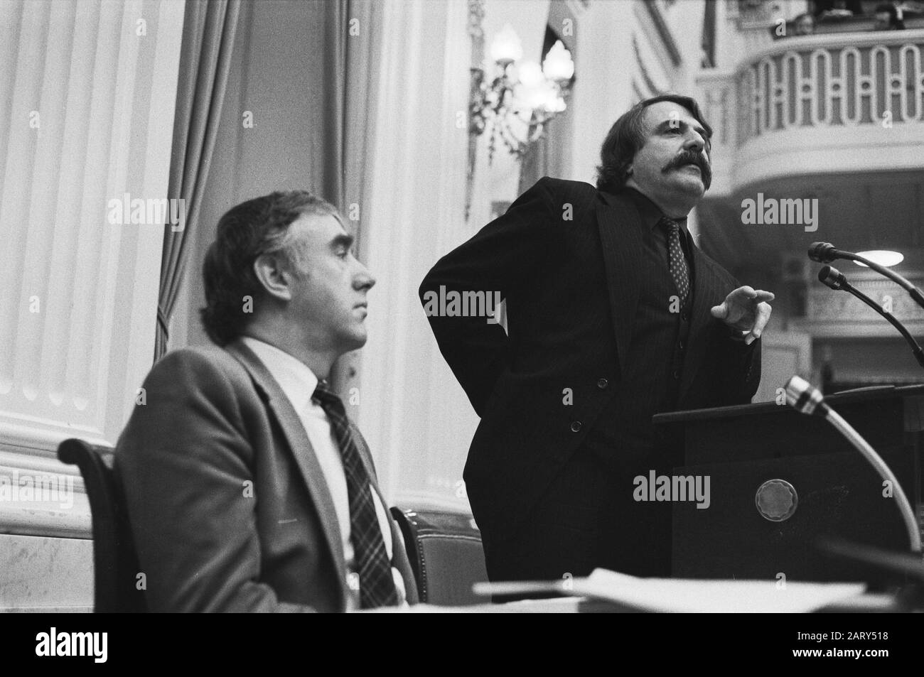 Second Chamber. Budget Defence, budget CRM. Minister Van der Louw (r ...