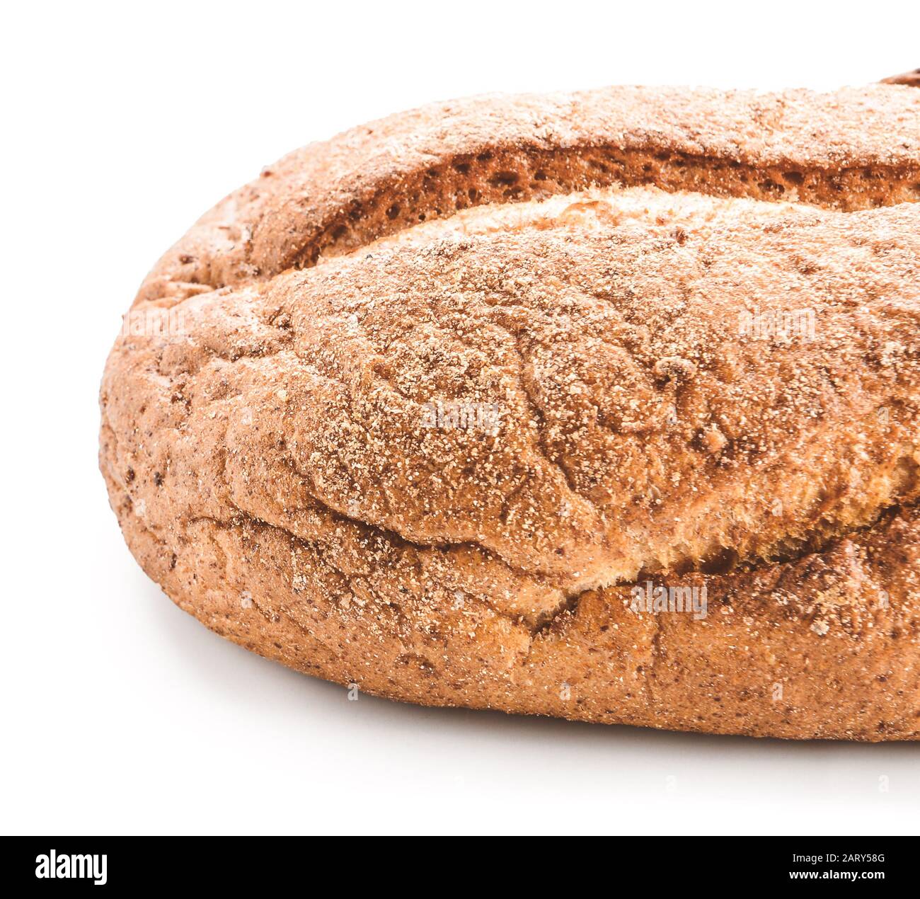 Fresh bread on white background Stock Photo - Alamy
