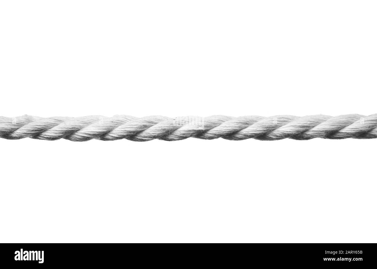 Clean rope on white background Stock Photo - Alamy