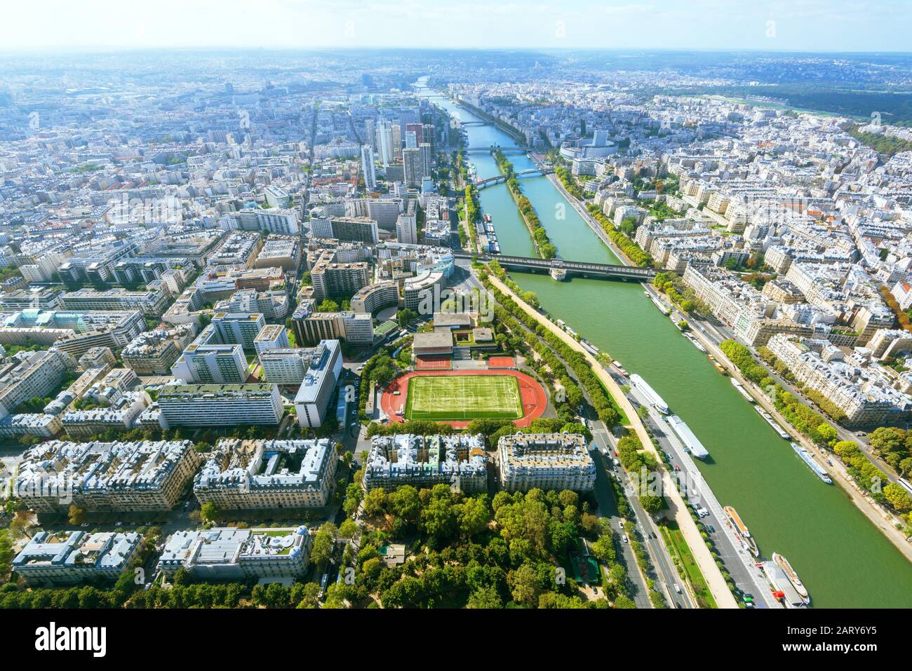 Paris panoramic view summer hi-res stock photography and images - Alamy