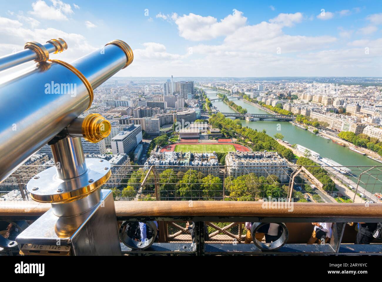 The viewpoint in the Eiffel Tower in Paris, France Stock Photo - Alamy