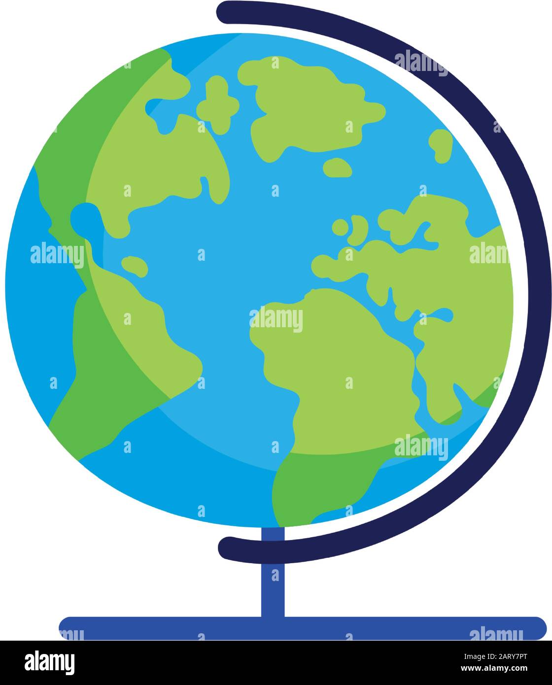 back to school education globe map planet geography icon vector ...