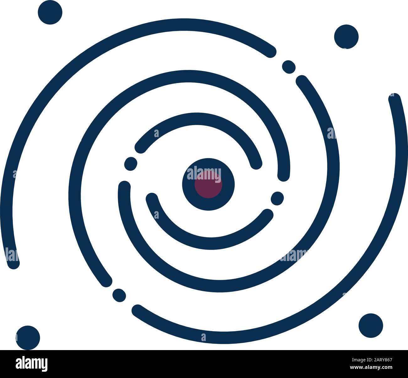 astronomy and space on white background vector illustration Stock ...