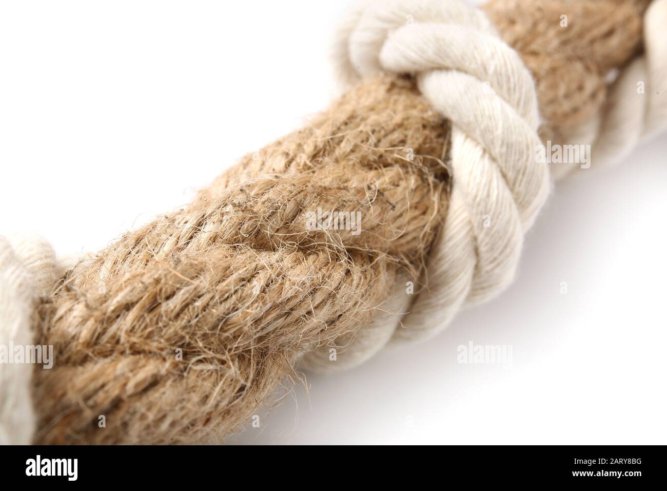 Different ropes on white background, closeup Stock Photo - Alamy