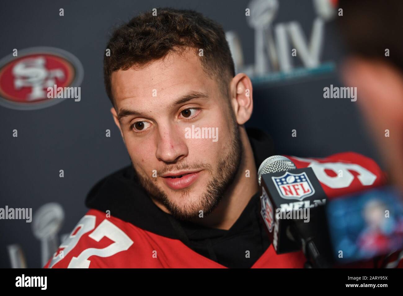 Miami, Florida, USA. 29th Jan 2020. San Francisco 49ers #97 defensive ...