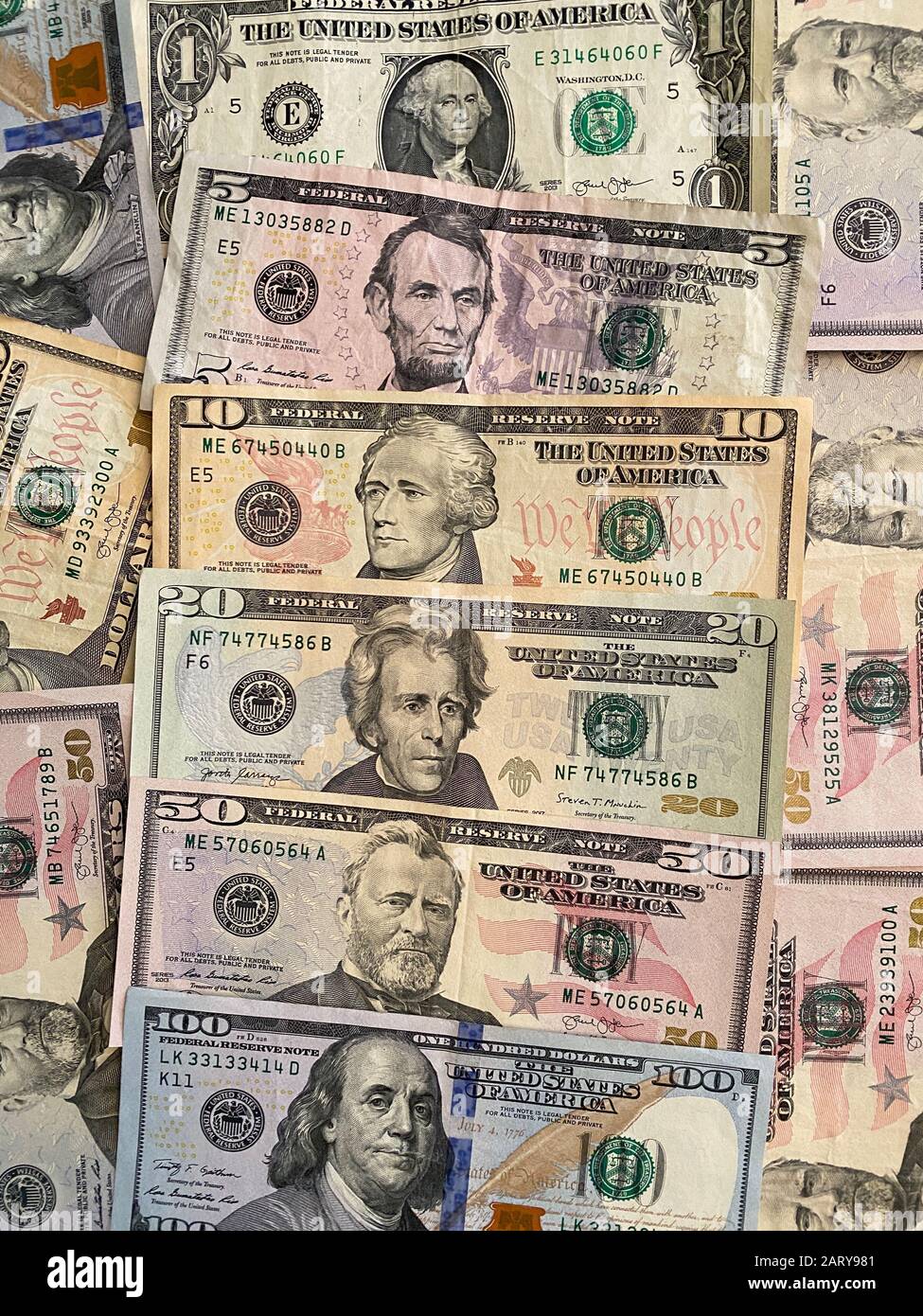 United States currency Stock Photo - Alamy