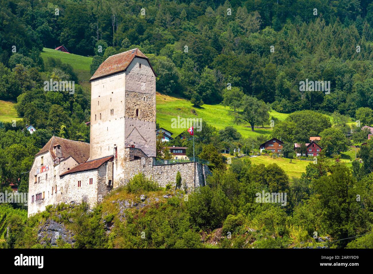 Alpin medieval castle hi-res stock photography and images - Alamy