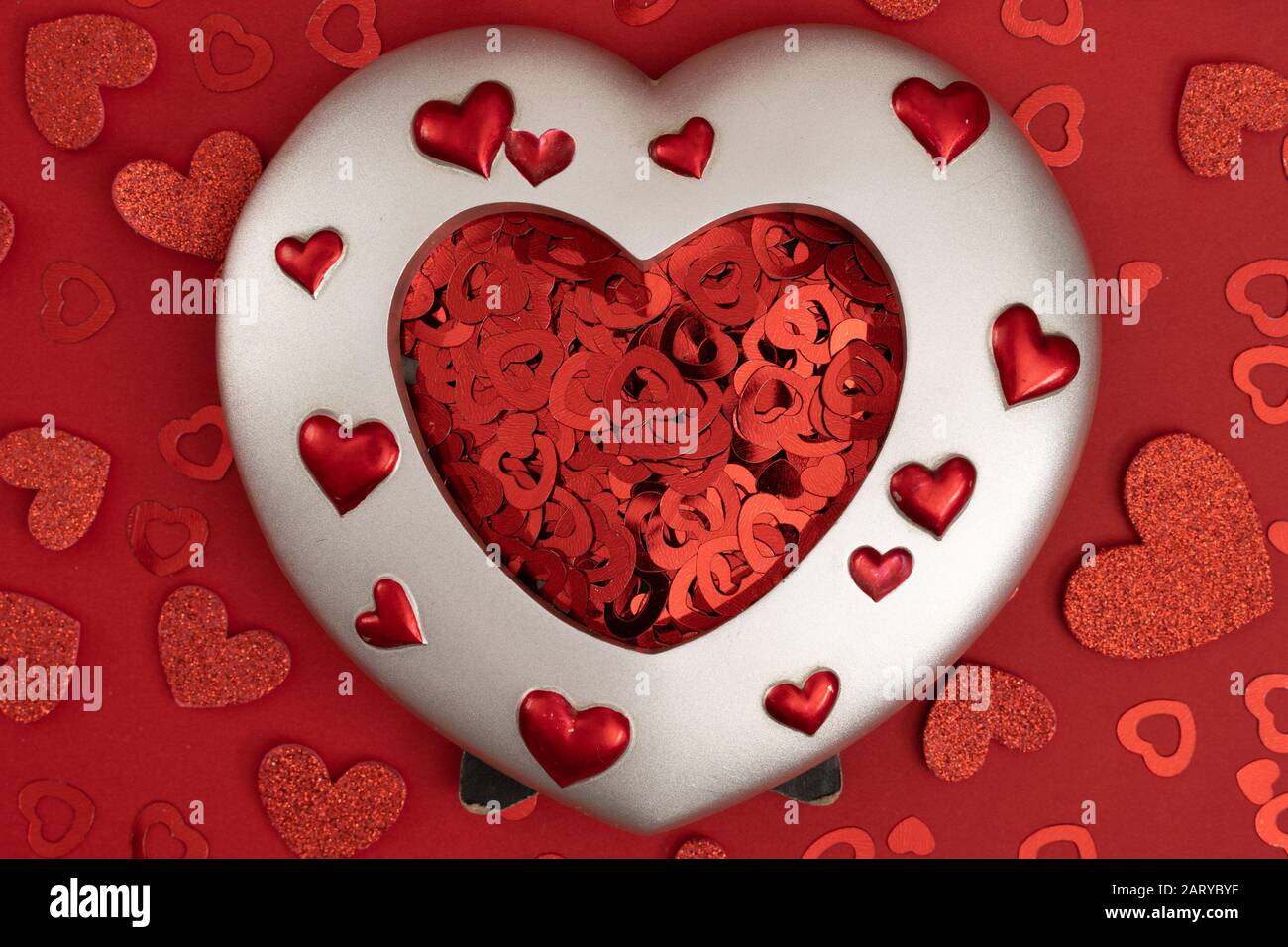 Top view beautiful heart hi-res stock photography and images - Alamy