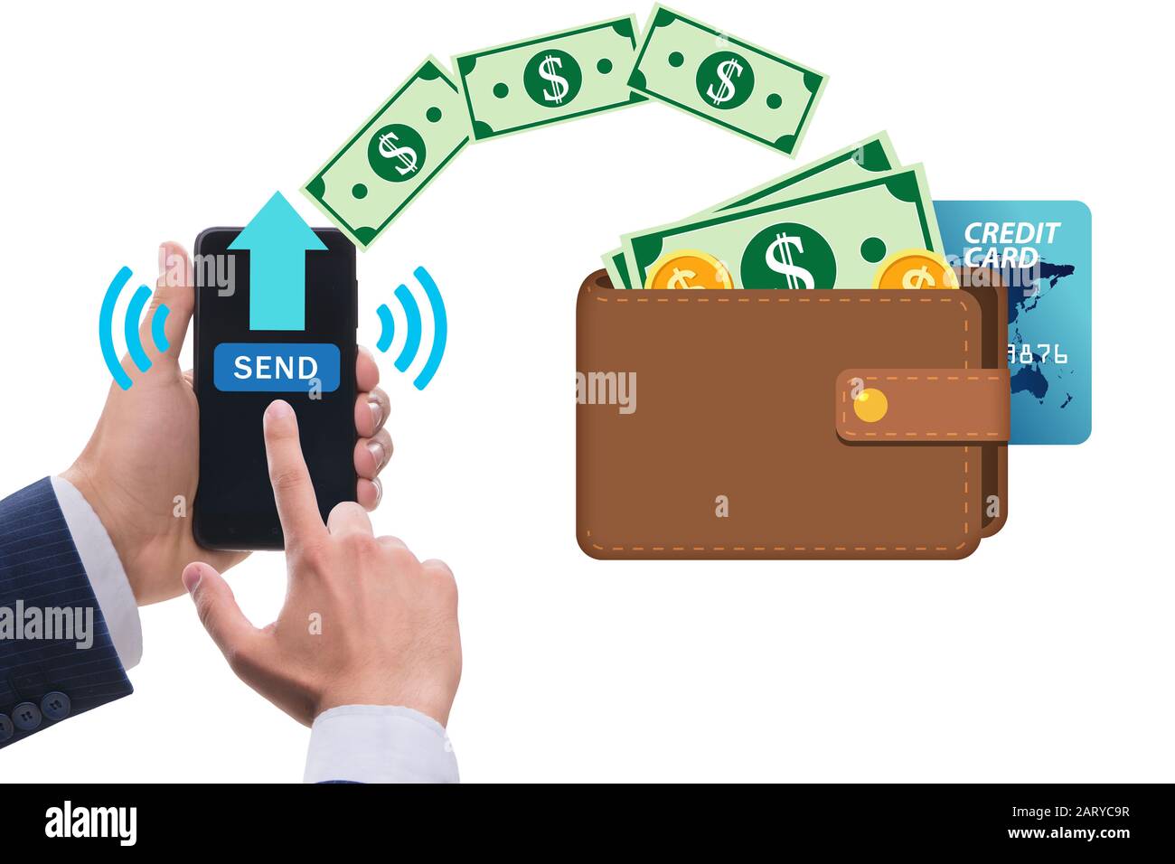 Bank credit transfers Cut Out Stock Images & Pictures - Alamy