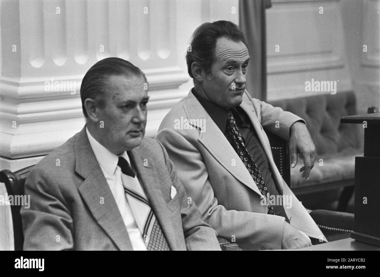 Dutch House, Foreign Workers Act, Minister Boersma (right) and State ...