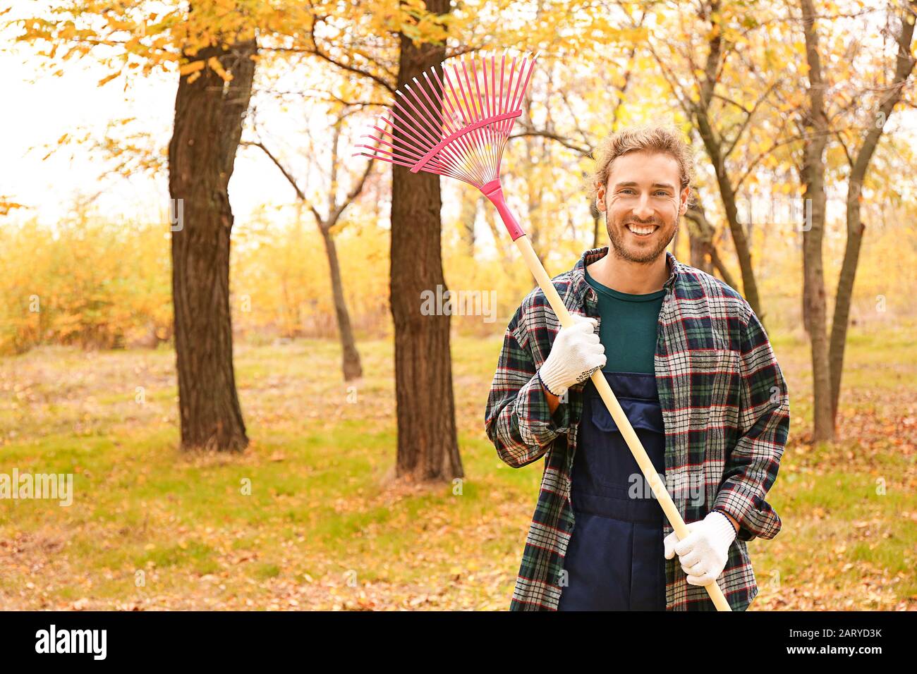 Man cleaning up hi-res stock photography and images - Alamy