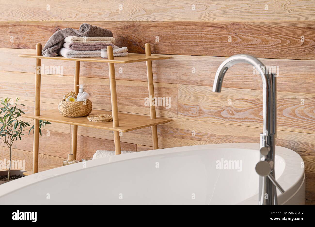 Interior of modern clean bathroom Stock Photo - Alamy