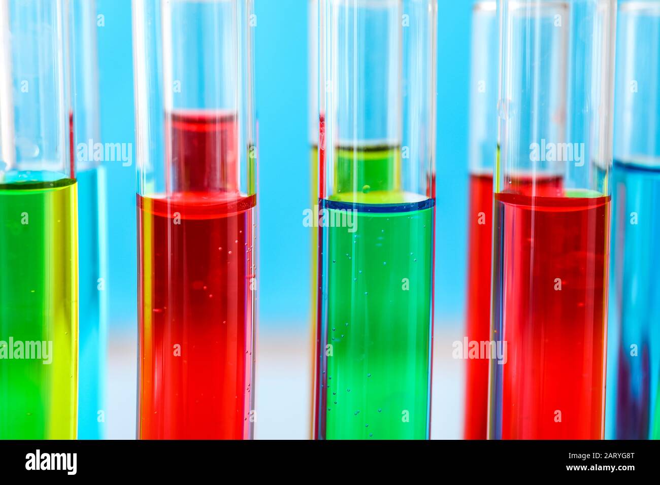 Closeup different chemical tubes hi-res stock photography and images ...