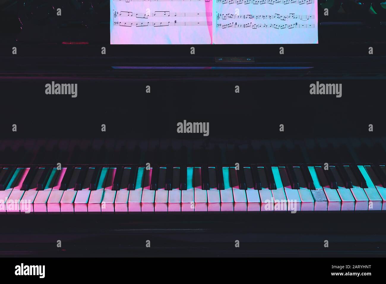 Keys of stylish grand piano Stock Photo - Alamy