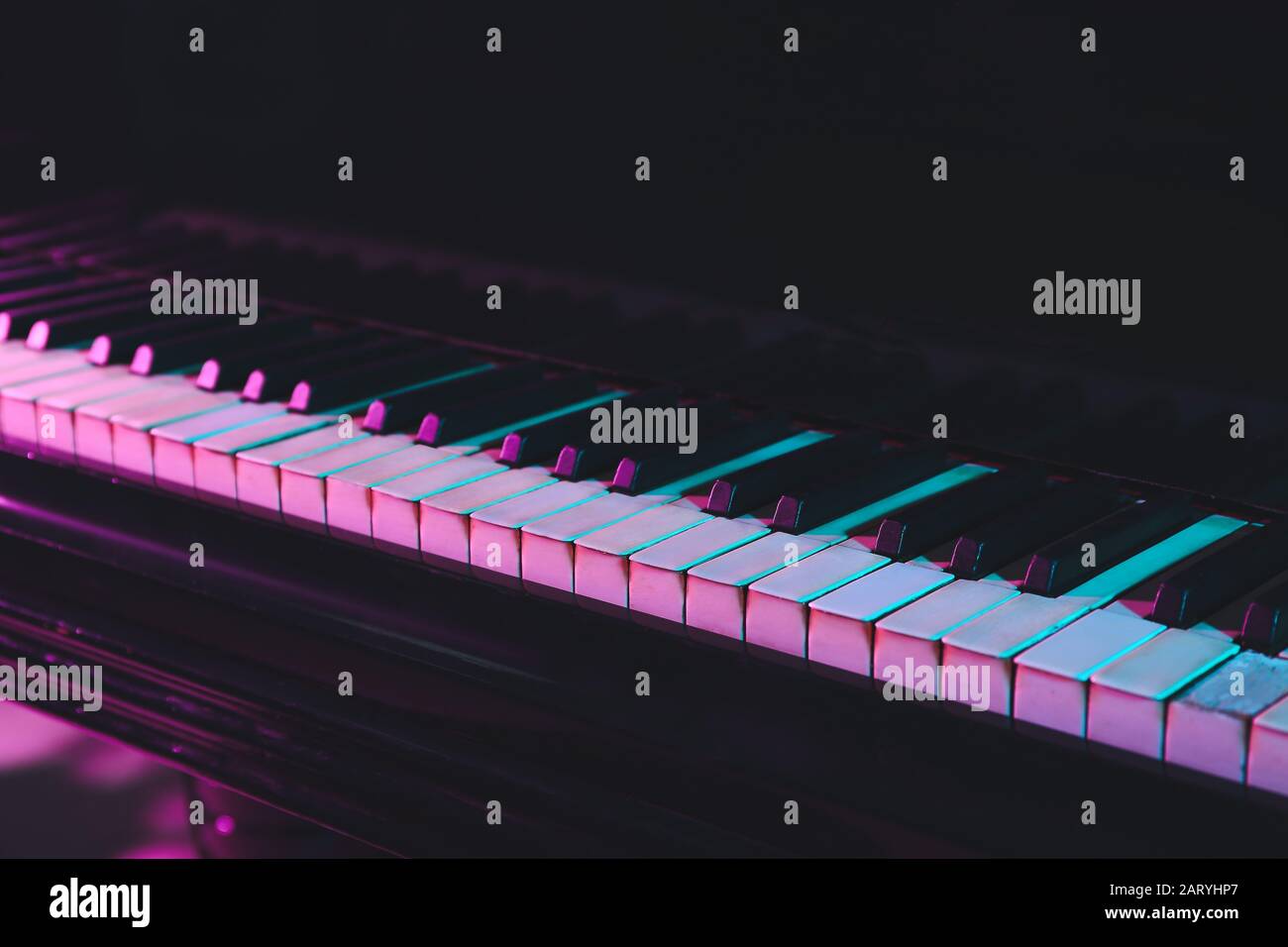 Keys of stylish grand piano Stock Photo - Alamy