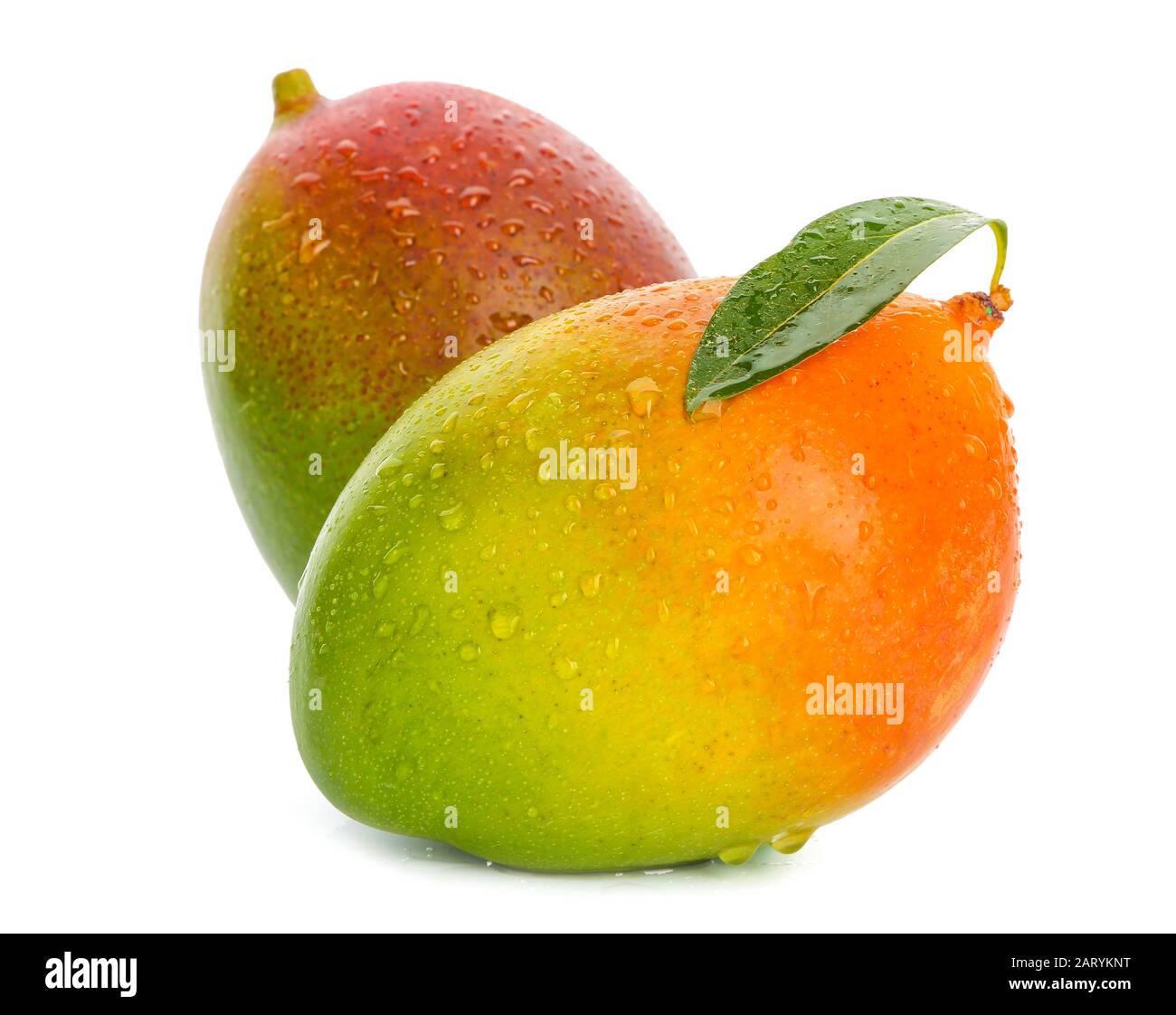 Tasty mango fruit on white background Stock Photo - Alamy
