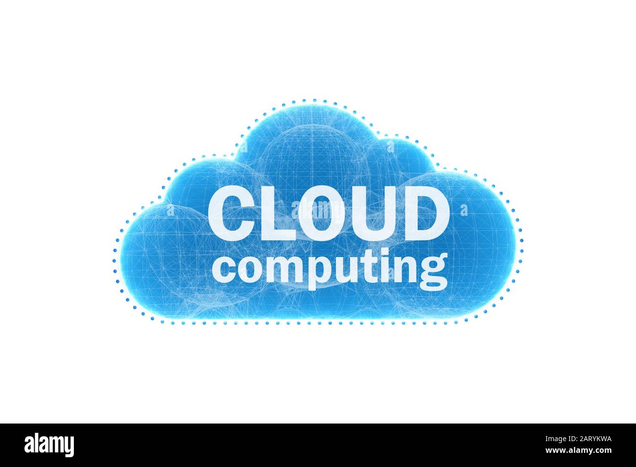 Big data computing 3d rendering Cut Out Stock Images & Pictures - Alamy
