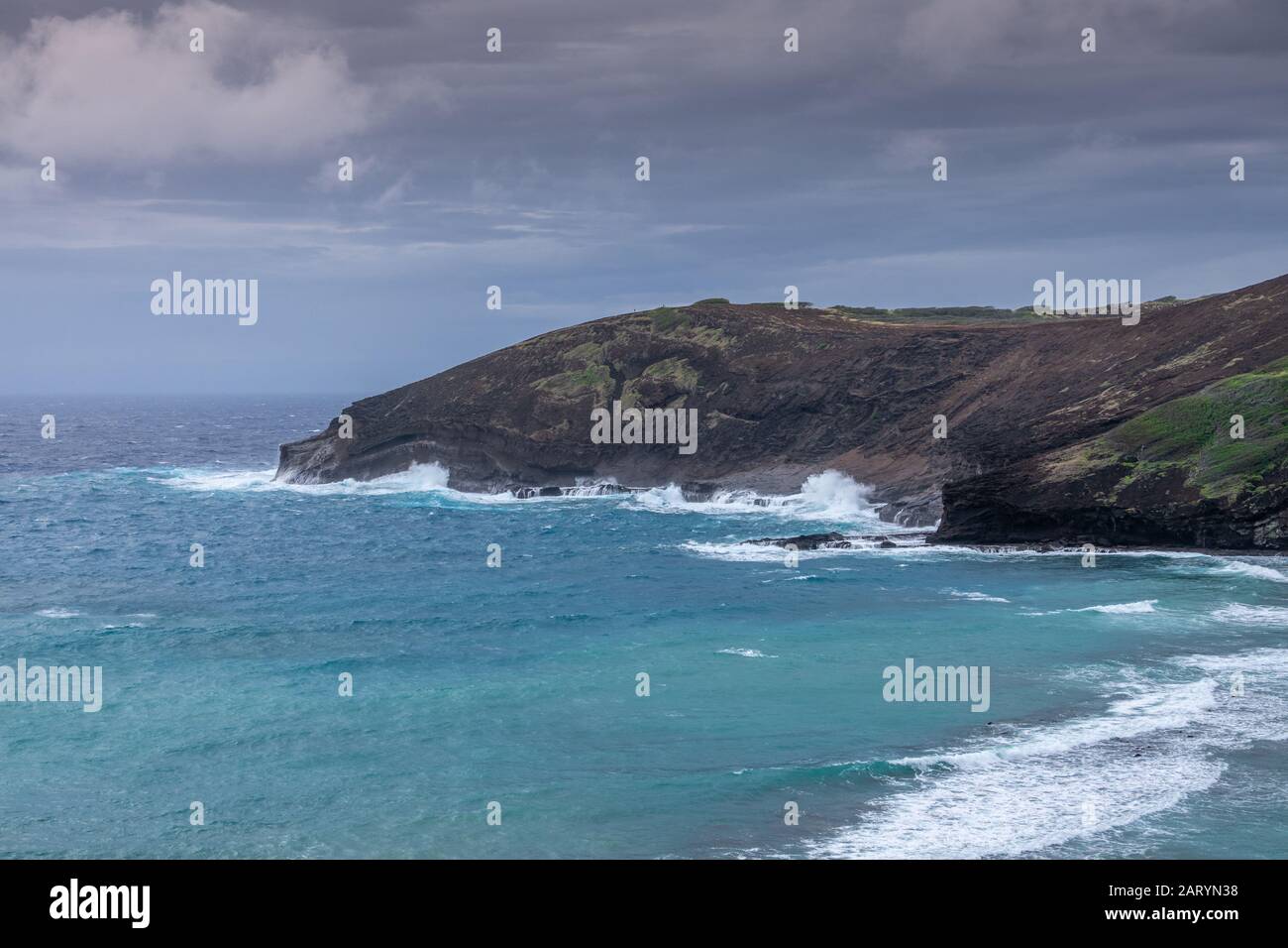 Oahu, Hawaii, USA. - January 11, 2020: Hanauma Bay Nature Preserve ...