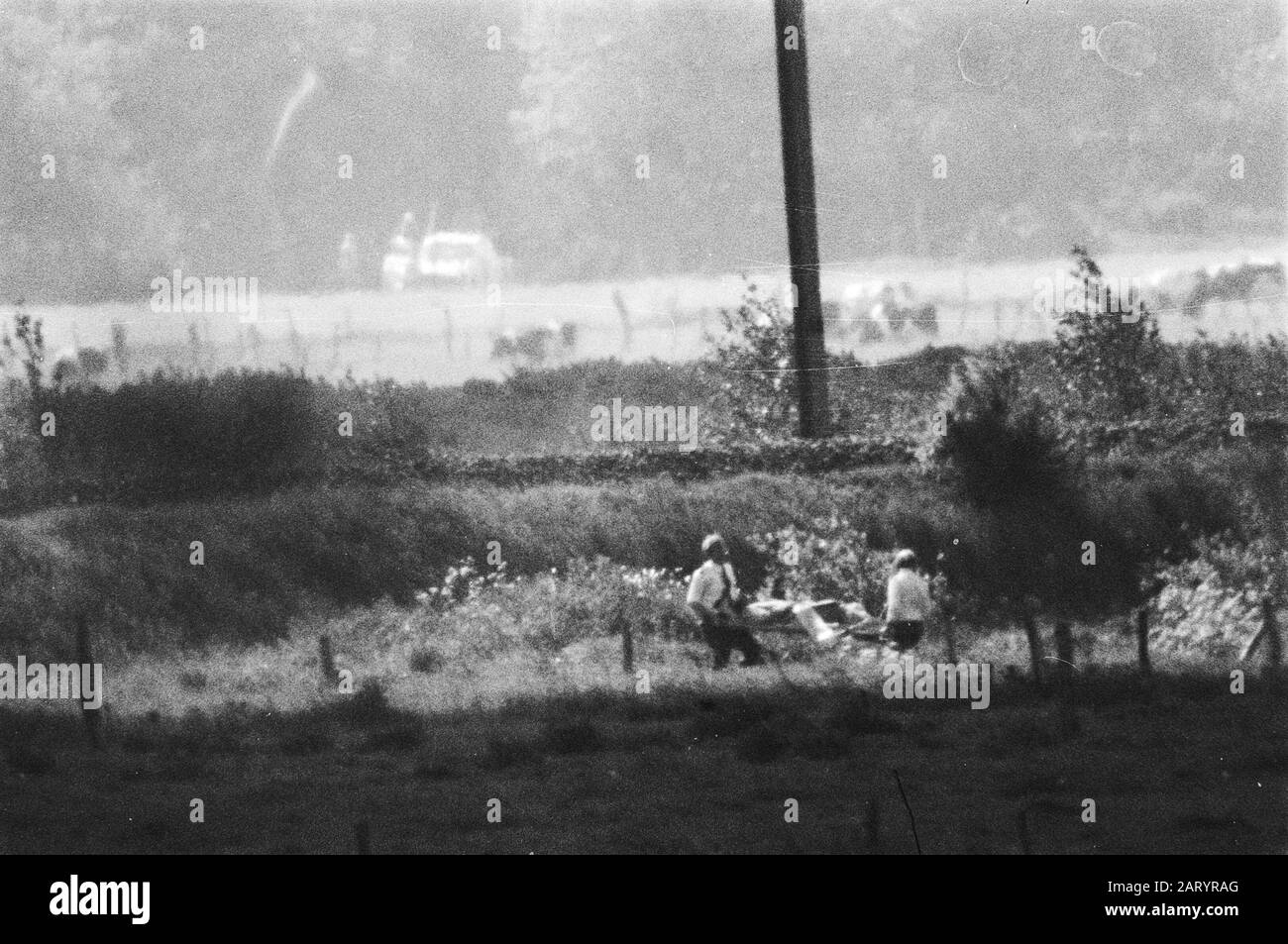 Freed man from train by ambulance Date: June 8, 1977 Keywords: SICK CAS ...