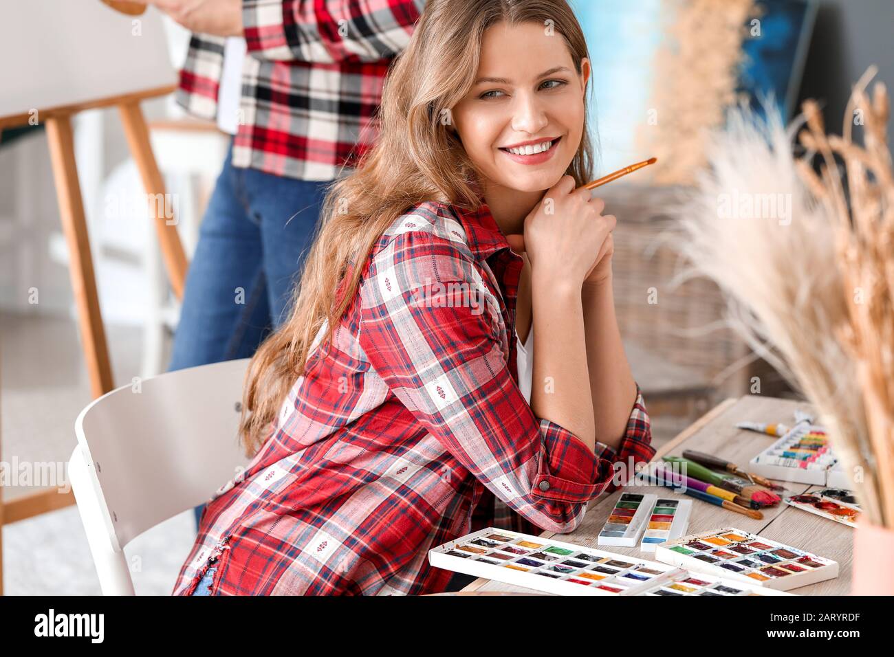 Young female artist in hi-res stock photography and images - Alamy