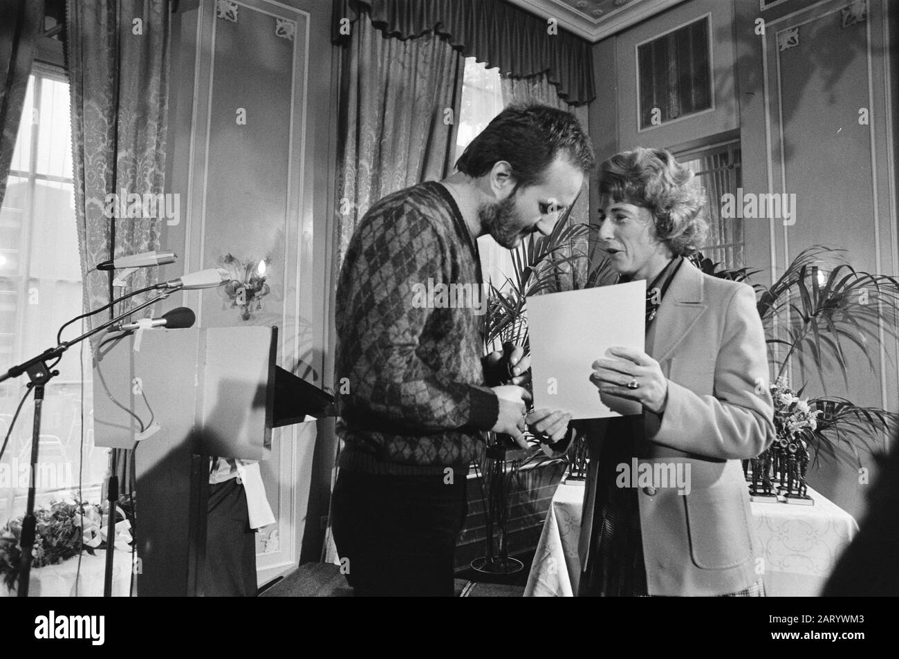 Awards ceremony Edisons by Minister Gardeniers of CRM; Minister ...