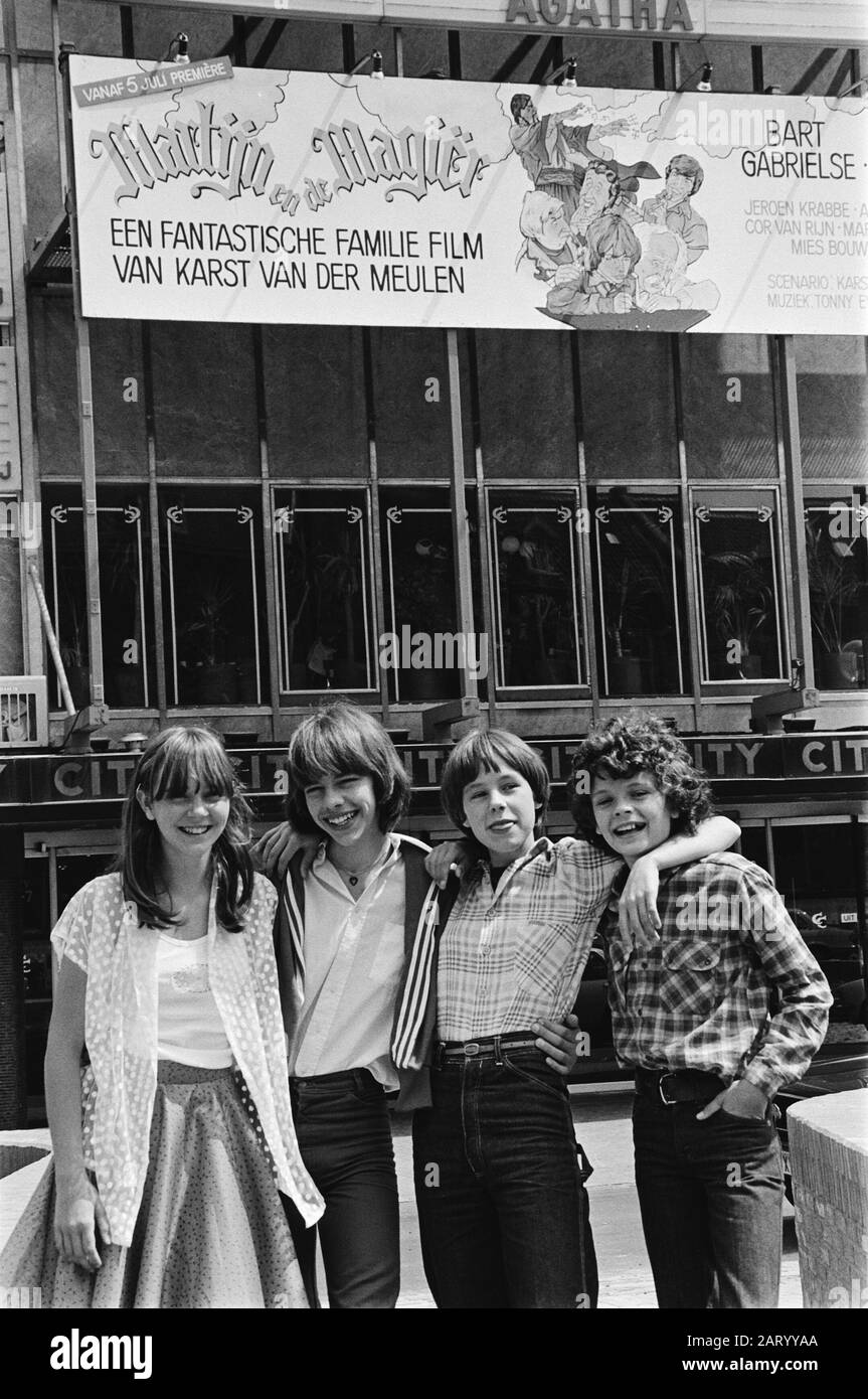 Protagonists at the premiere of Martijn and the Magier at the City ...