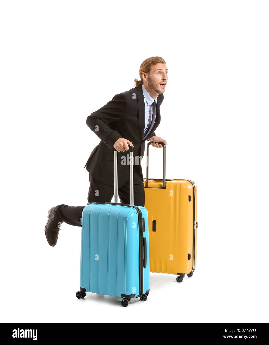 Hurrying businessman hi-res stock photography and images - Alamy