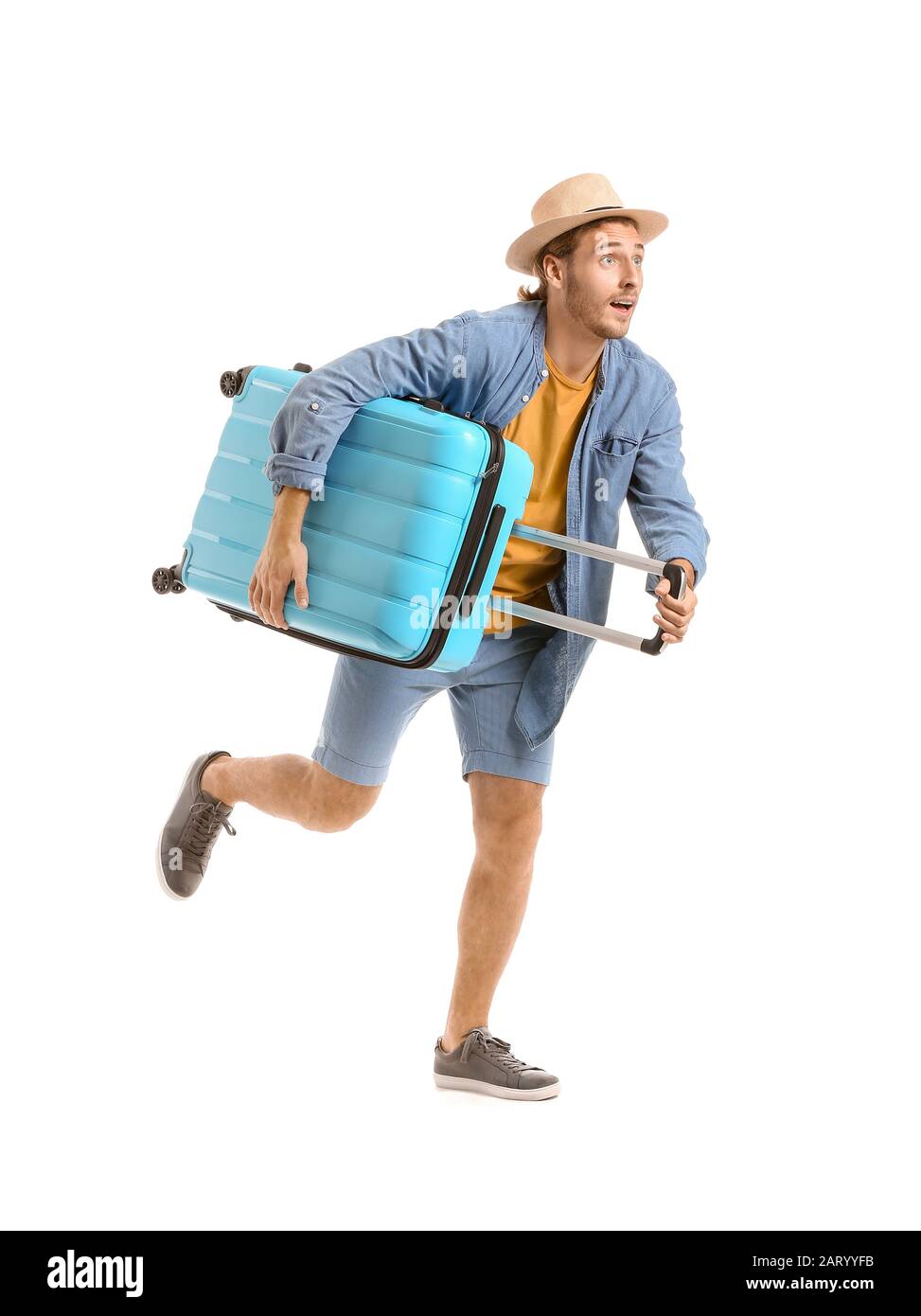 Hurrying person Cut Out Stock Images & Pictures - Alamy