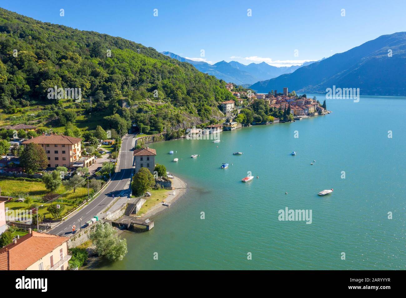 Aerial view lake como italy hi-res stock photography and images - Alamy