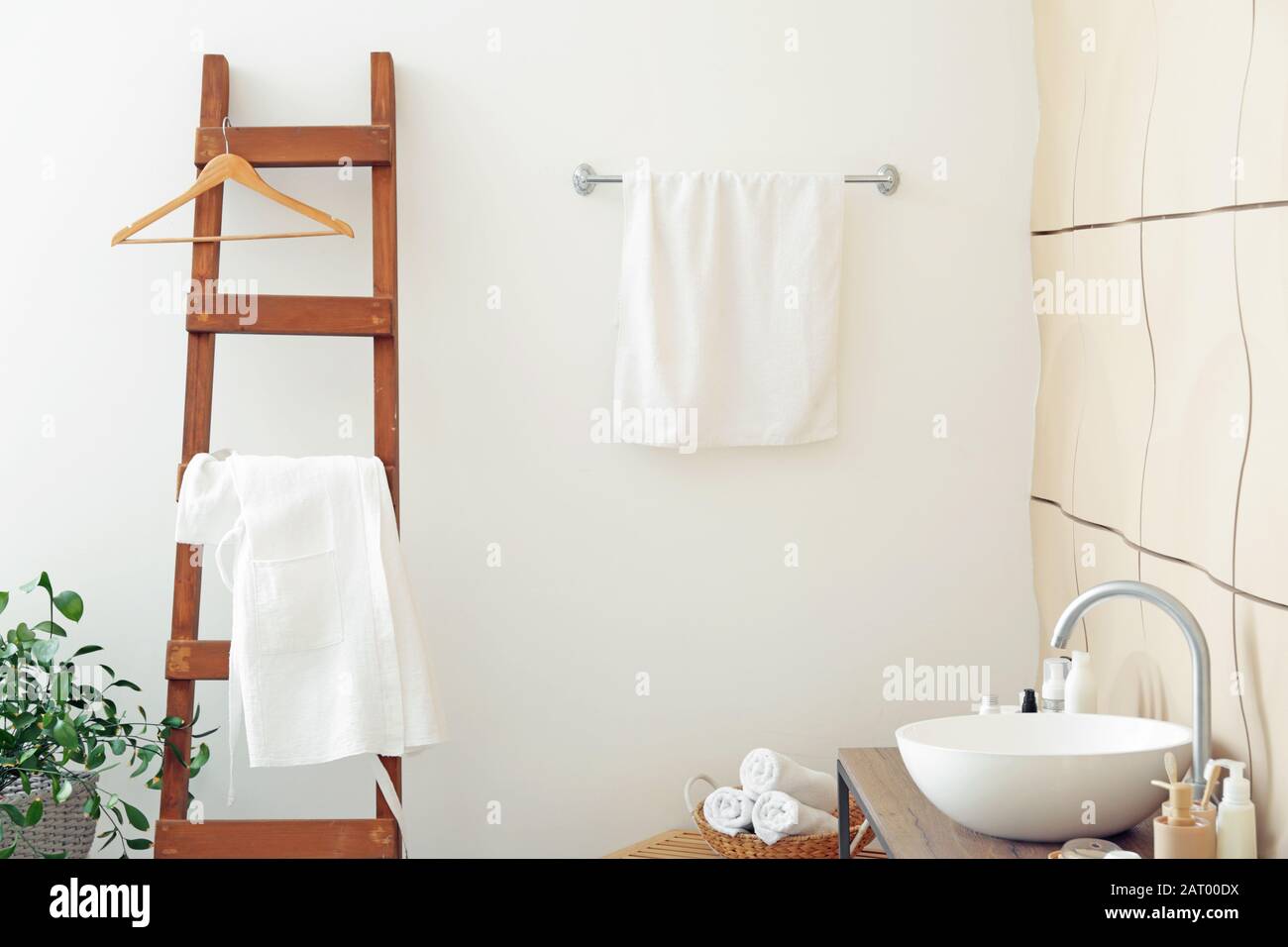Interior of clean modern bathroom Stock Photo - Alamy