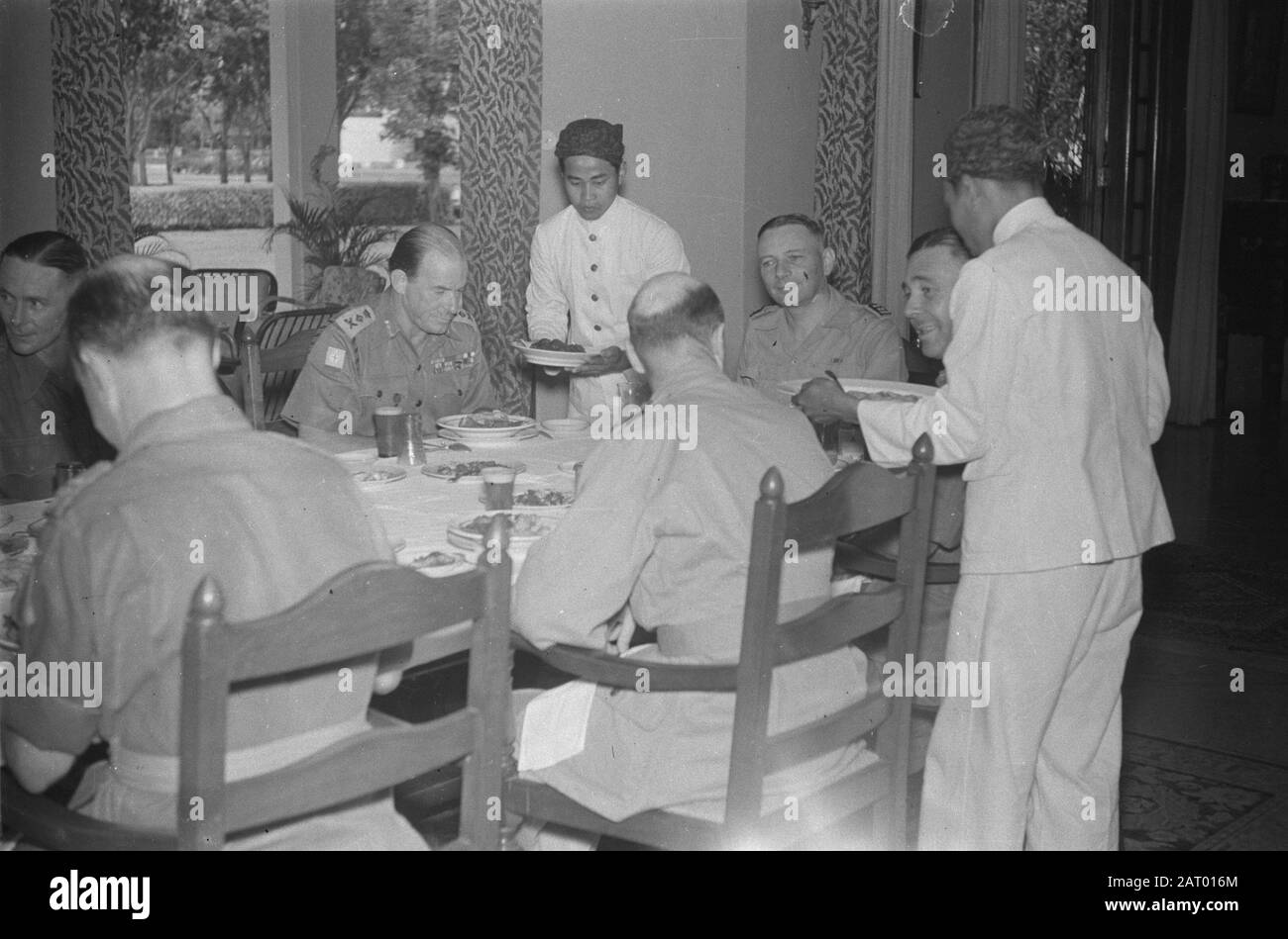 Visit of the English General M. Stopford Dinner at the Army Commander ...