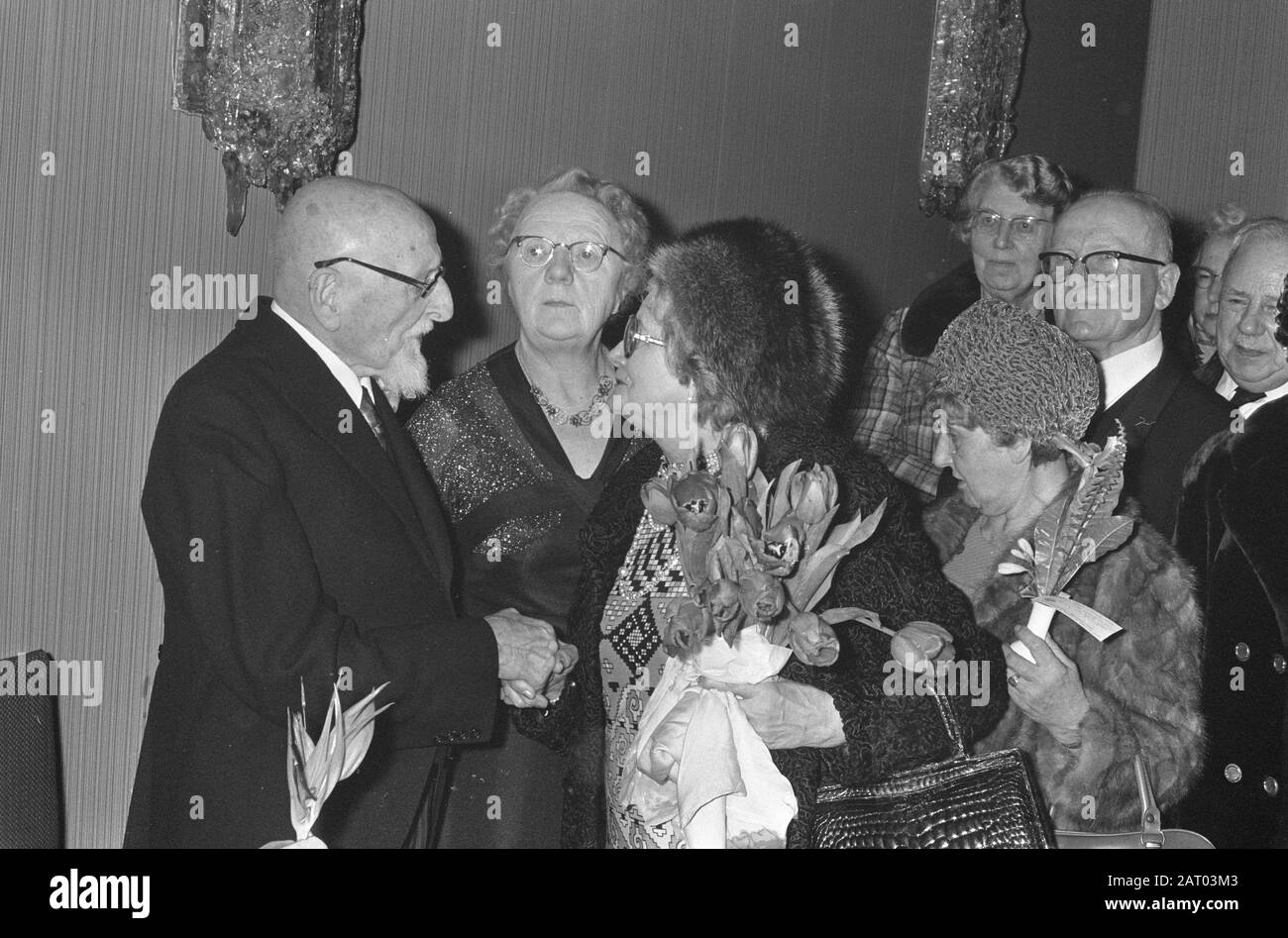 At a reception at the hilton hotel Black and White Stock Photos ...