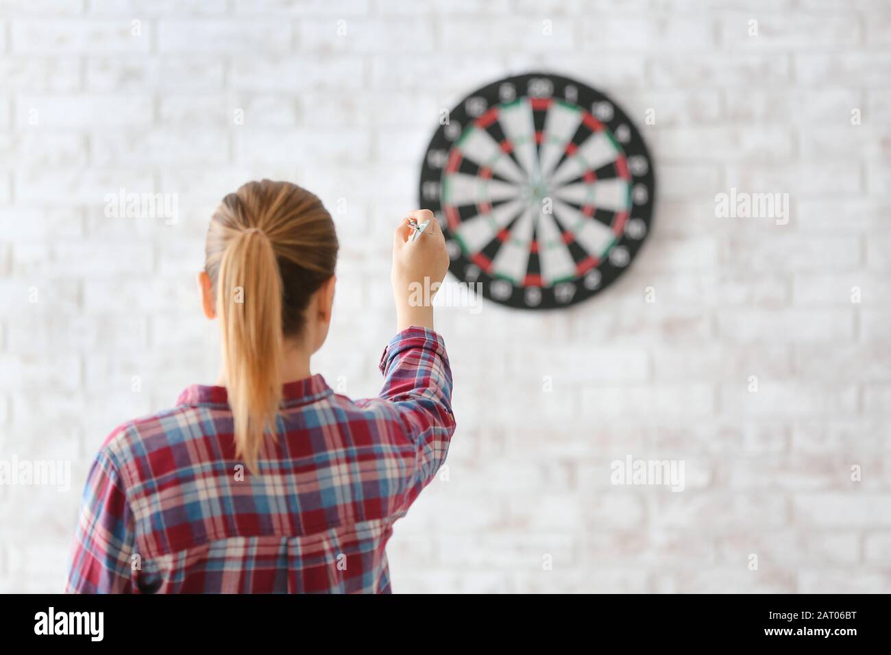 Woman Playing Darts High Resolution Stock Photography and Images - Alamy