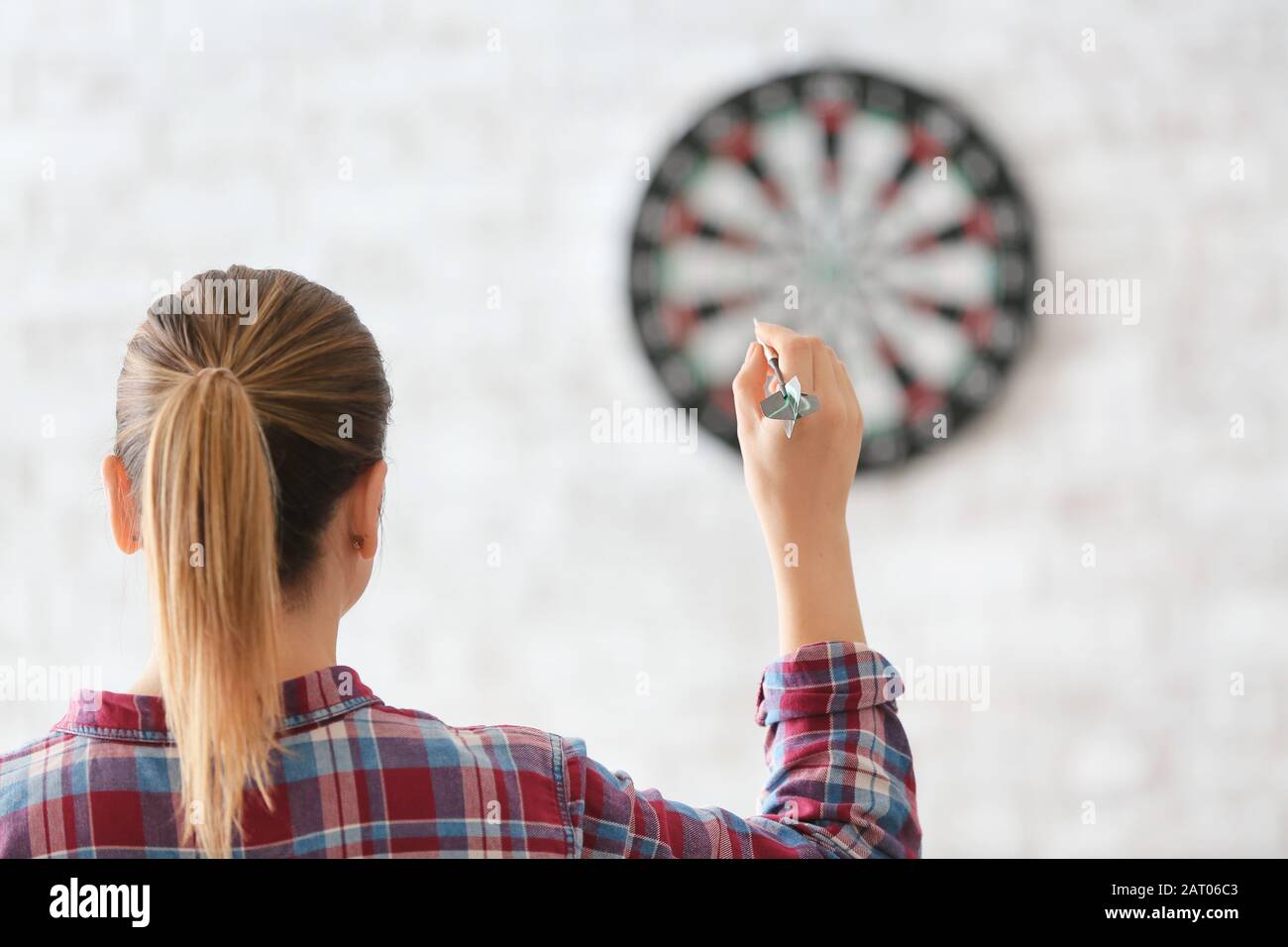 Woman Playing Darts High Resolution Stock Photography and Images - Alamy