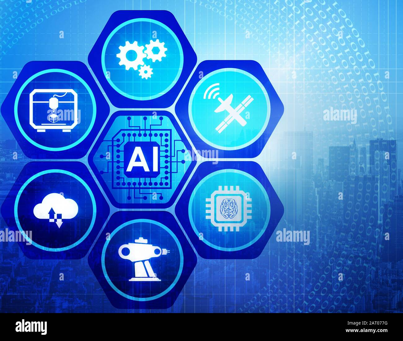 The artificial intelligence modern computing concept Stock Photo - Alamy