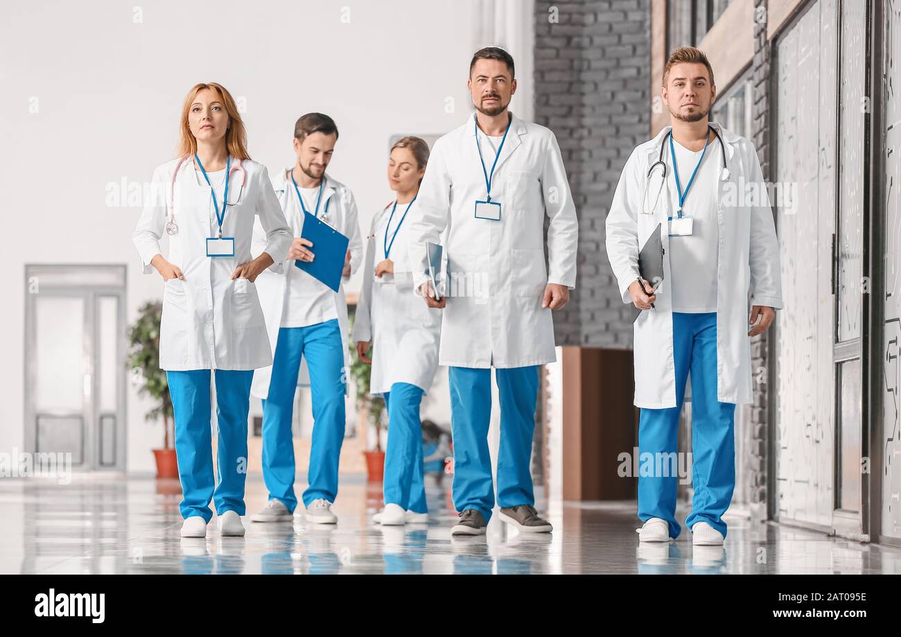 Modern hospital corridor portrait doctor hi-res stock photography and ...
