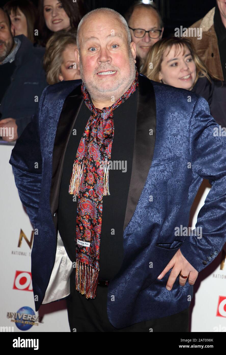 London.UK. Cliff Parisi at The National Television Awards 2020 at the ...
