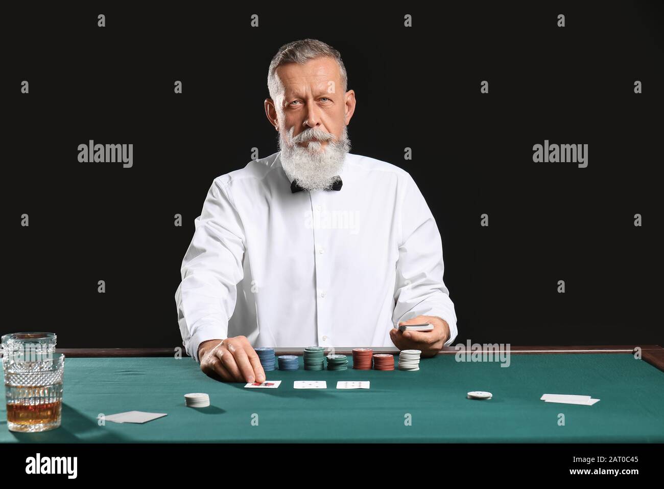 Male banker poker chips hi-res stock photography and images - Alamy