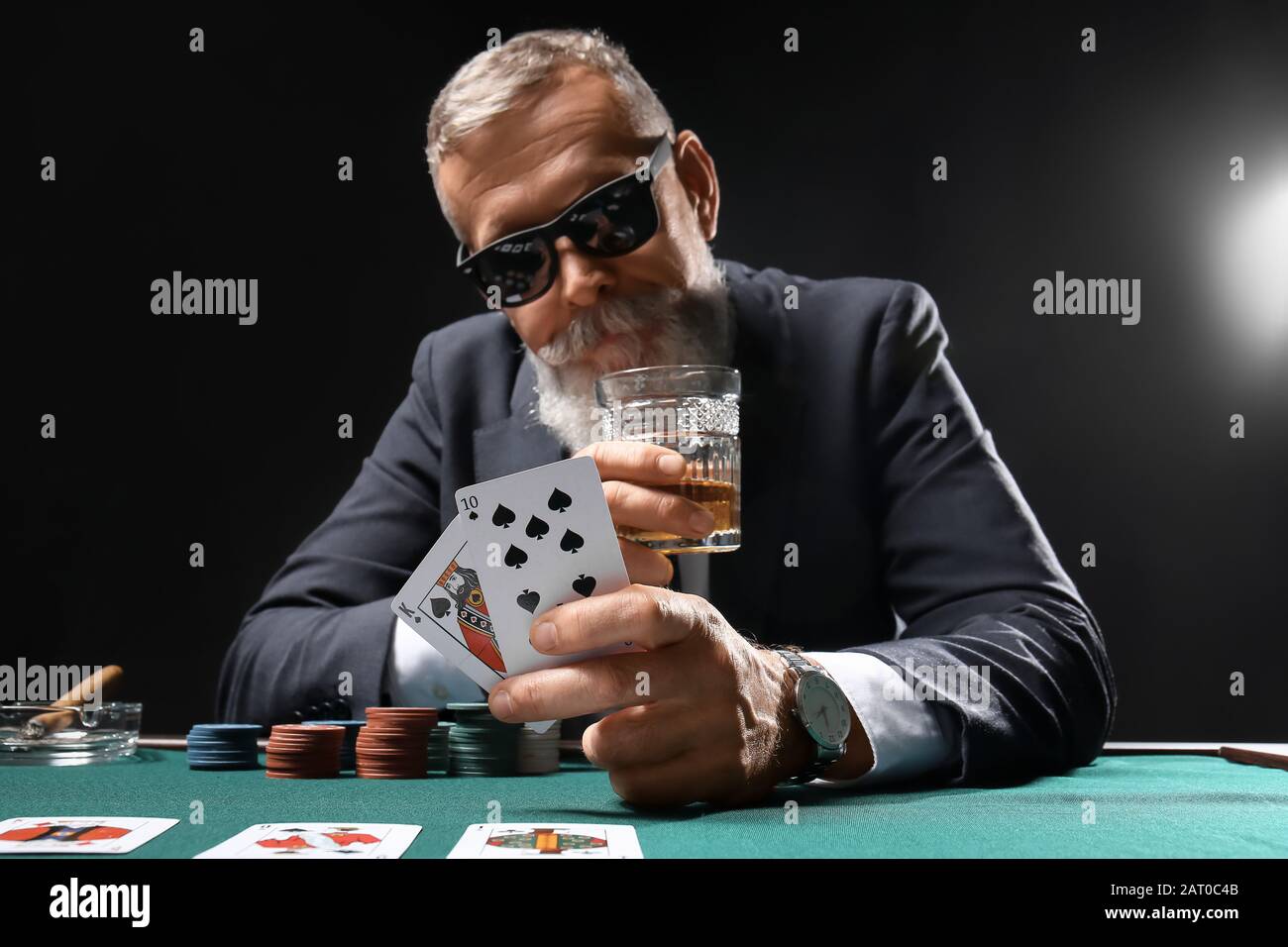 Businessman playing cards hi-res stock photography and images - Alamy